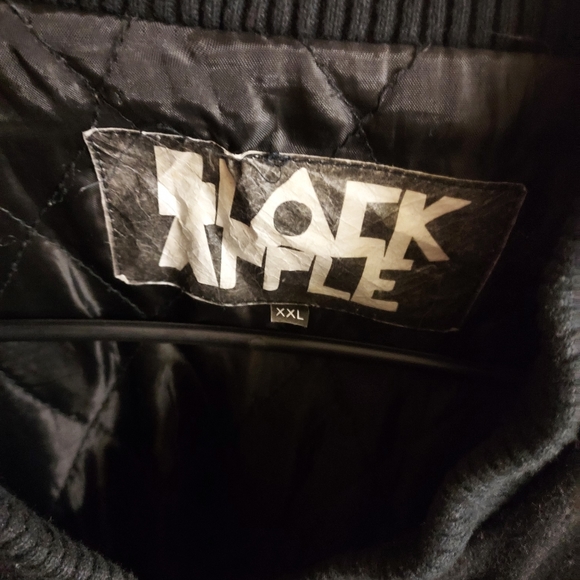Black Apple | Jackets & Coats | Blk Apl Varsity Jacket Sz Xxl | Poshmark